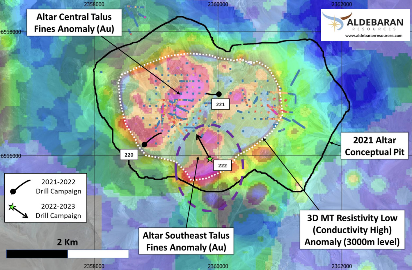 Aldebaran Announces Commencement of Drill Program at Altar Project - Aldebaran Resources Inc.